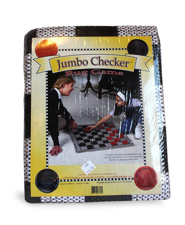 Jumbo Checker Rug Game - Multiflex | Catskill Mountain Country Store