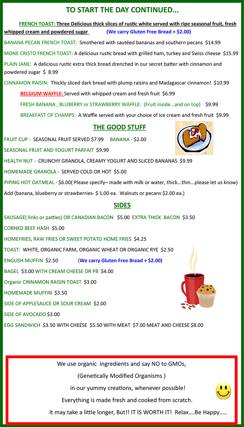 Catskill Mountain Restaurant Breakfast Lunch Menu Windam NY